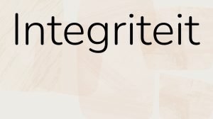 Integriteit – AGS Hartsion Bapsfontein